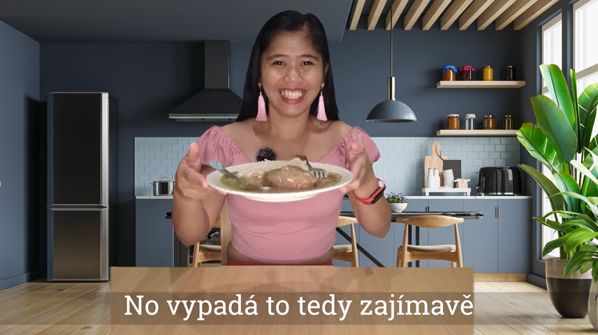 Cizinka ochutnává česká jídla | španělský ptáček a dort | Stream